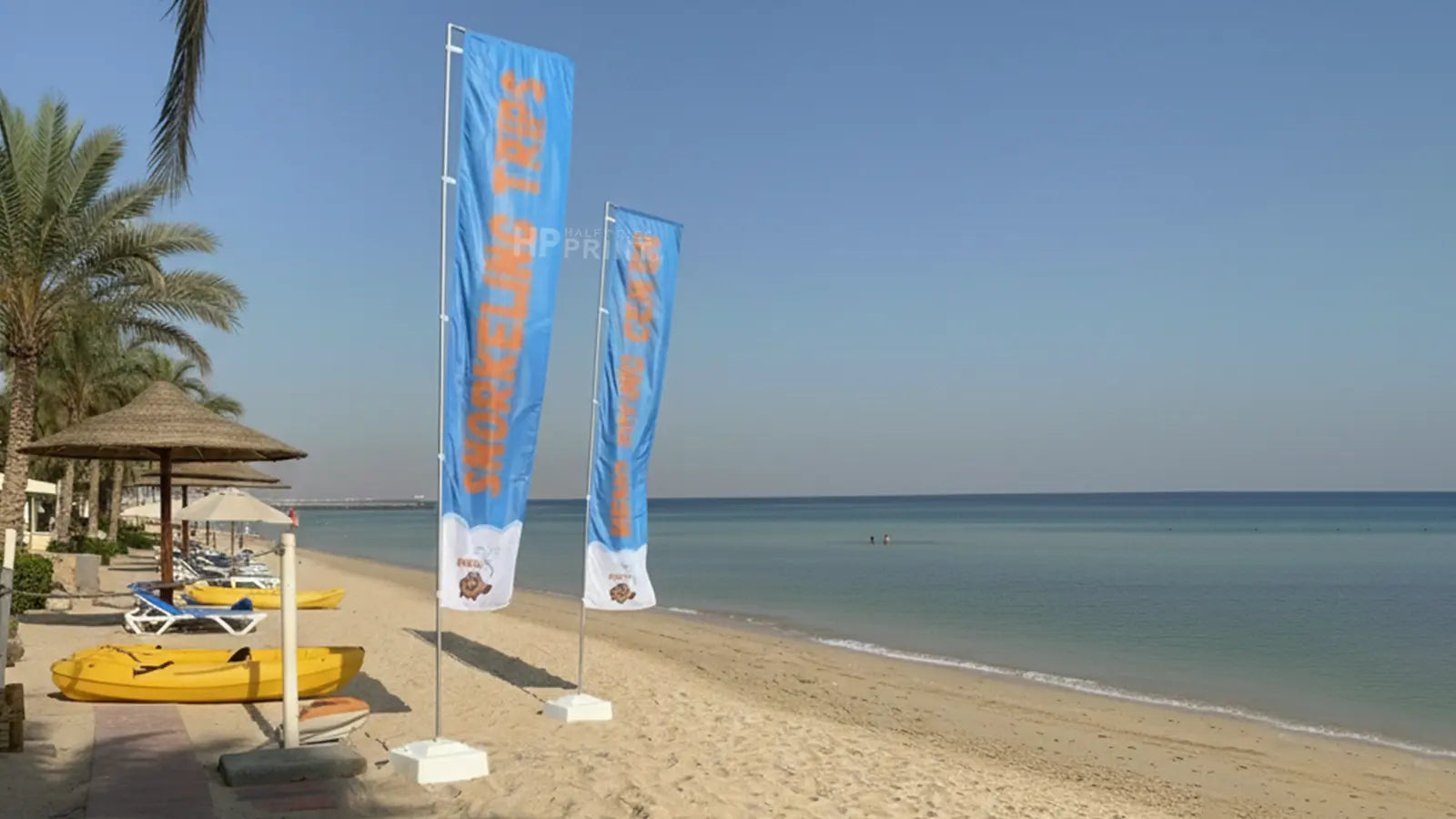 How Half Price Print Delivered Nemo Diving’s 4m Outdoor Flags in 3 Day